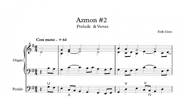 Azmon #2Prelude & Verses – Hymn Accessories